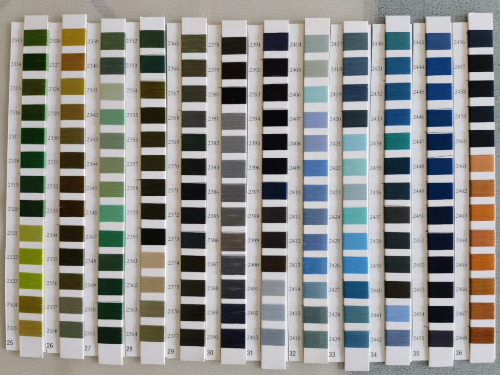 Sewingleader Rayon Thread Color Card - Leading Sewing /Embroidery ...